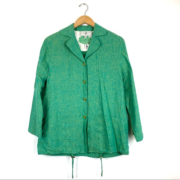 St John Sport | Jackets & Coats | St John Sport Green Button Jacket ...